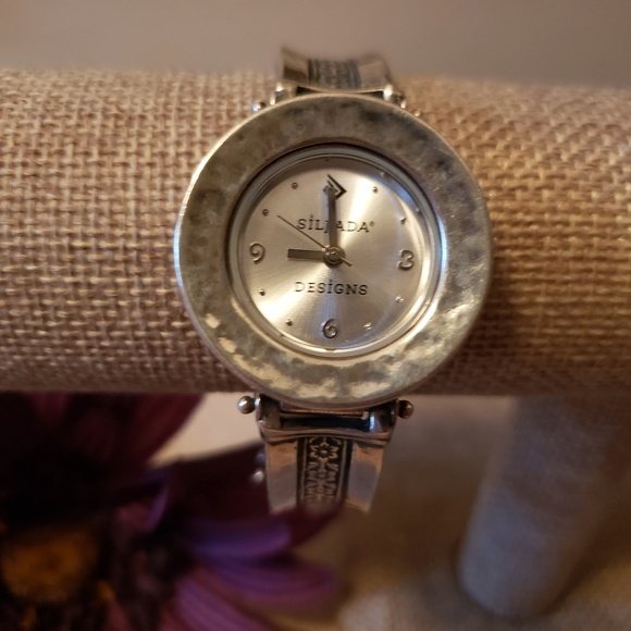 Silpada | Jewelry | Silpada Sterling Silver Flower Watch | Poshmark